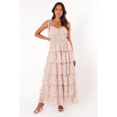 Kristah Maxi Dress - Peach Floral Xs : Target