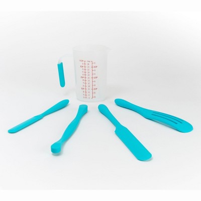 Mad Hungry 4-Pc Silicone Spurtle Baking Prep Set w/ Measuring Cup Model ...