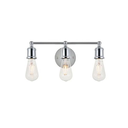 Elegant Lighting Serif 3 Light Chrome Wall Sconce : Target