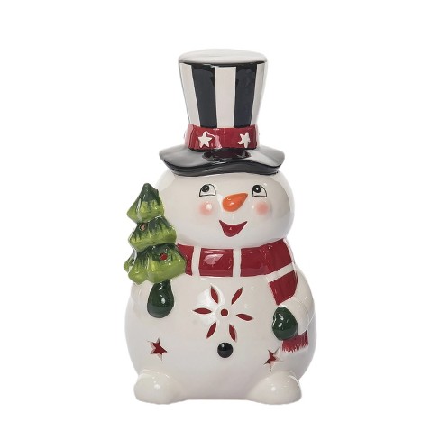 Transpac 8.5 In. Holiday Nostalgic Snowman : Target