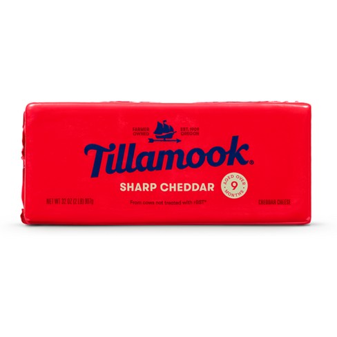 Tillamook Sharp Cheddar Cheese Block - 32oz : Target