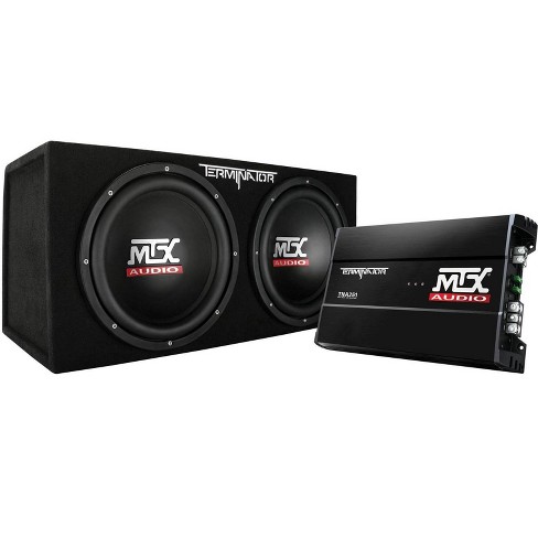 Mtx 12" 1200w Dual Loaded Car Subwoofer Audio W/ Sub Box & Amplifier ...