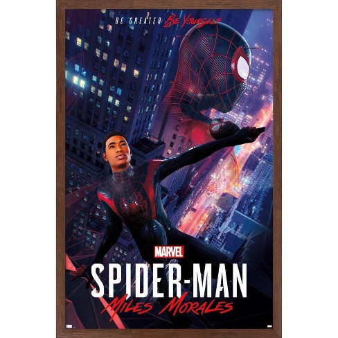 Trends International Marvel's Spider-man: Miles Morales - Pose Framed ...
