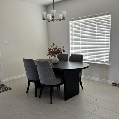 Catlett Oval Modern Wood Dining Table Black - Threshold™ : Target