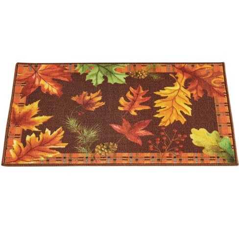 Collections Etc Autumn Leaves Tufted Rug : Target