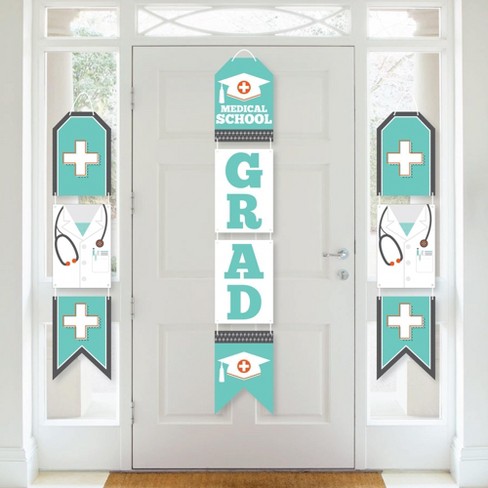 Big Dot Of Happiness Medical School Grad - Hanging Vertical Paper Door ...