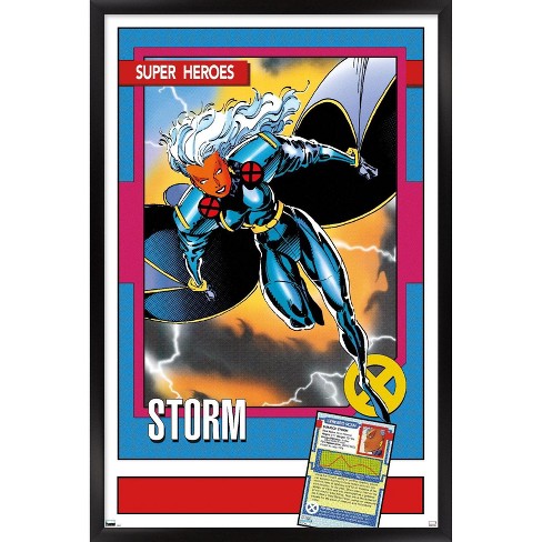Trends International Marvel Trading Cards - Storm Framed Wall Poster ...
