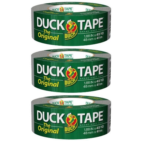 Duck The Original Duct Tape, Silver, 3 Rolls, 1.88 Inch X 45 Yards Each ...