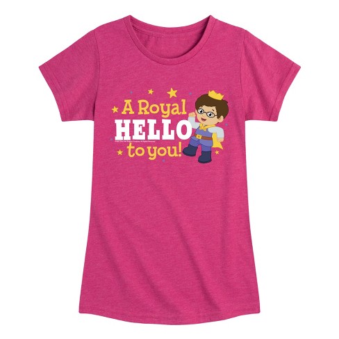 Daniel Tiger A Royal Hello Fitted Short Sleeve Graphic T-shirt ...