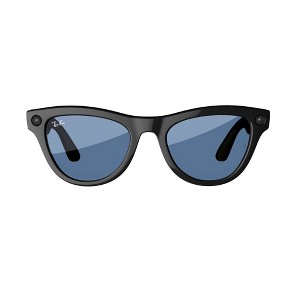 Ray-ban Meta Skyler Glasses - Shiny Black Frames, Blue Transition ...