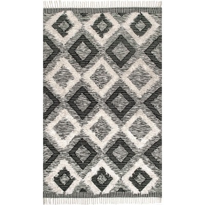 Nuloom Abbey Geometric 8x10 Shag Indoor Area Rug For Living Room ...