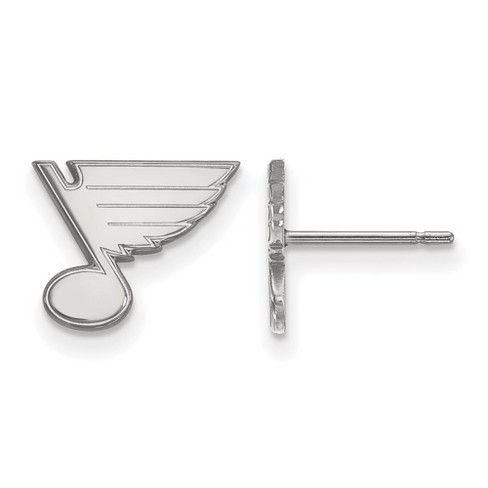 Black Bow Jewelry Sterling Silver St. Louis Blues Nhl Stud Earring : Target