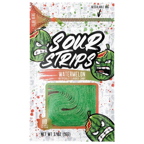 Sour Strips Watermelon Candy Peg Bag - 3.4oz : Target