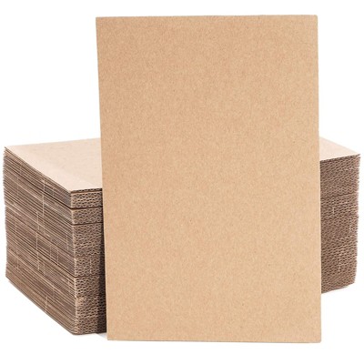 Juvale 24 Pack Corrugated Cardboard Sheets, 12x12 Square Inserts For ...