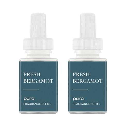 Pura Fresh Bergamot 2pk Smart Vial Fragrance Refills: Aromatic, Compatible With Pura Diffusers ...