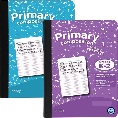 Enday Primary Composition Notebook, Full Page Ruled - 100 Sheets : Target