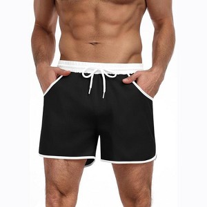 COOFANDY Men's Swim Trunks Quick Dry Swimsuit Color Block Board Short ...
