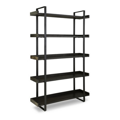 Signature Design By Ashley Contemporary Kevmart Bookcase, Grayish Brown ...