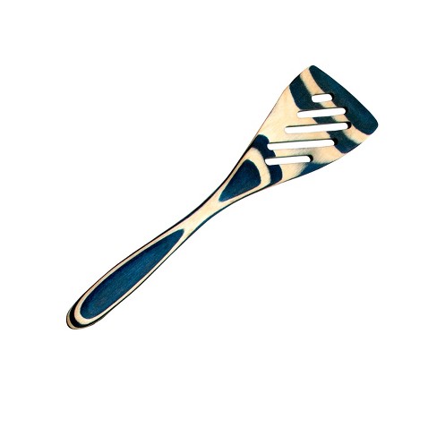 Island Bamboo 8-inch Pakkawood Mini Slotted Spatula, Blue : Target