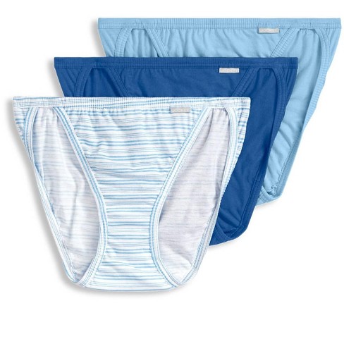 Jockey Women's Elance String Bikini - 3 Pack 6 Blue Stardust/boardwalk ...