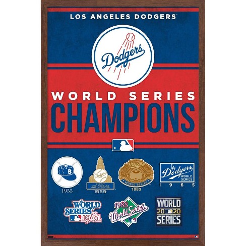 Trends International Mlb Los Angeles Dodgers - Champions 23 Framed Wall ...