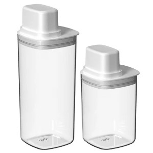 OU Food Storage Container Set, 4 Cup & 6 Cup Plastic Storage Container ...