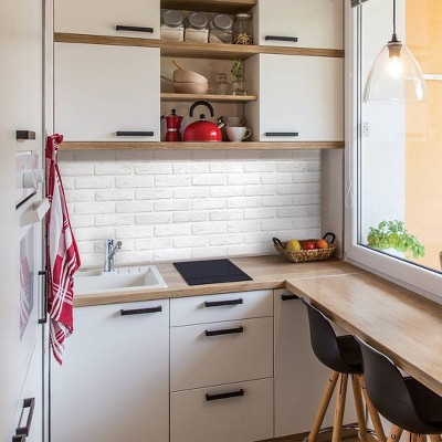 Smart Tiles 2pk Brik Zurich Xl Matte Peel & Stick 3d Tile Paper ...