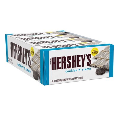Hershey's Cookies 'n Creme Full Size Candy Bars - 6ct : Target