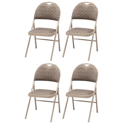 Meco Sudden Comfort All Steel Folding Chair Set With Steel Frame And ...