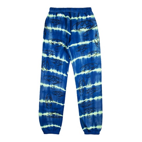Batman Forever All-over Print Logo Adult Blue Jogger Pants-s : Target