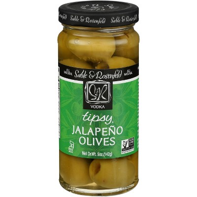 Sable & Rosenfeld Tipsy Jalapeno Olives - Case Of 6 - 5 Oz : Target