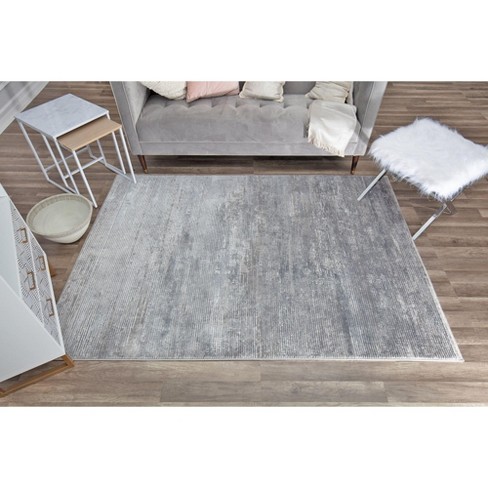 Rugs America Emali Ea55a Grey Mist Vintage Farmhouse Gray Area Rug For ...