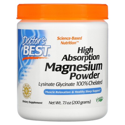Doctor's Best High Absorption Magnesium Powder, 7.1 Oz (200 G) : Target