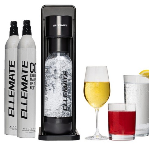 Ellemate Iconic Carbonated Drink Maker With 2 Co2 Cartridges; Fizz Soda ...