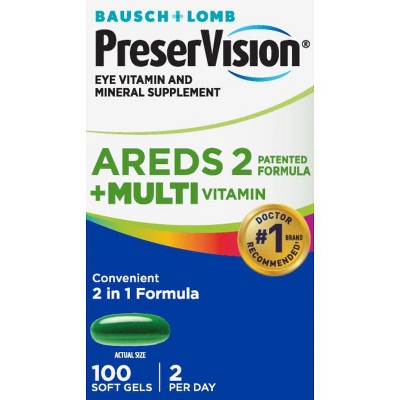Preservision® Areds 2 Formula + Multivitamin Vitamin & Mineral ...