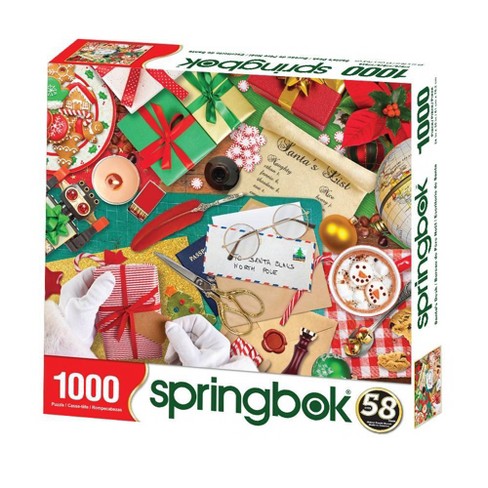 Springbok Santa's Desk Jigsaw Puzzle - 1000pc : Target