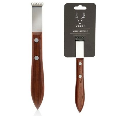 Viski Citrus Peeler, Stainless Steel Cocktail Garnish Citrus Zester ...