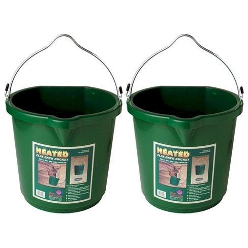 Farm Innovators Fb-120 24 Quart Plastic Flat Back Heated Bucket With ...