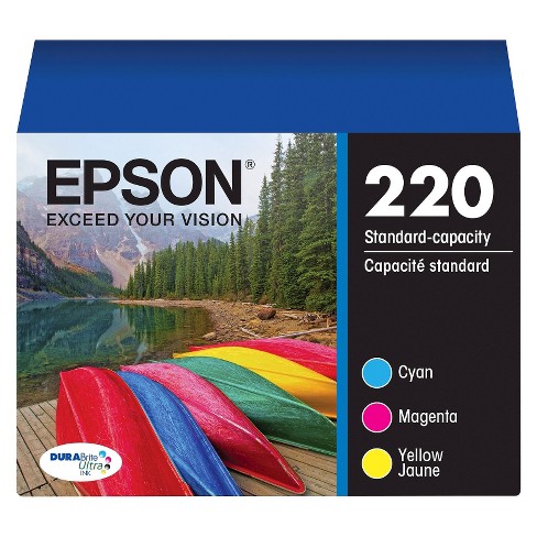 Epson 220 Single, 2pk, 3pk & 4pk Ink Cartridges - Black, Yellow ...