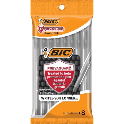 Bic Round Stic Xtra Life Ballpoint Pen, Medium Point (1.0mm), Black, 10 ...