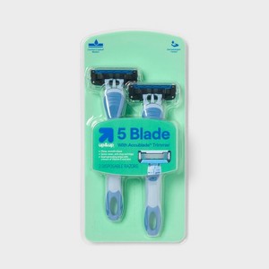 5 Blade Men's Razors - 2ct - up&up™: Face, Head, Neck Application ...