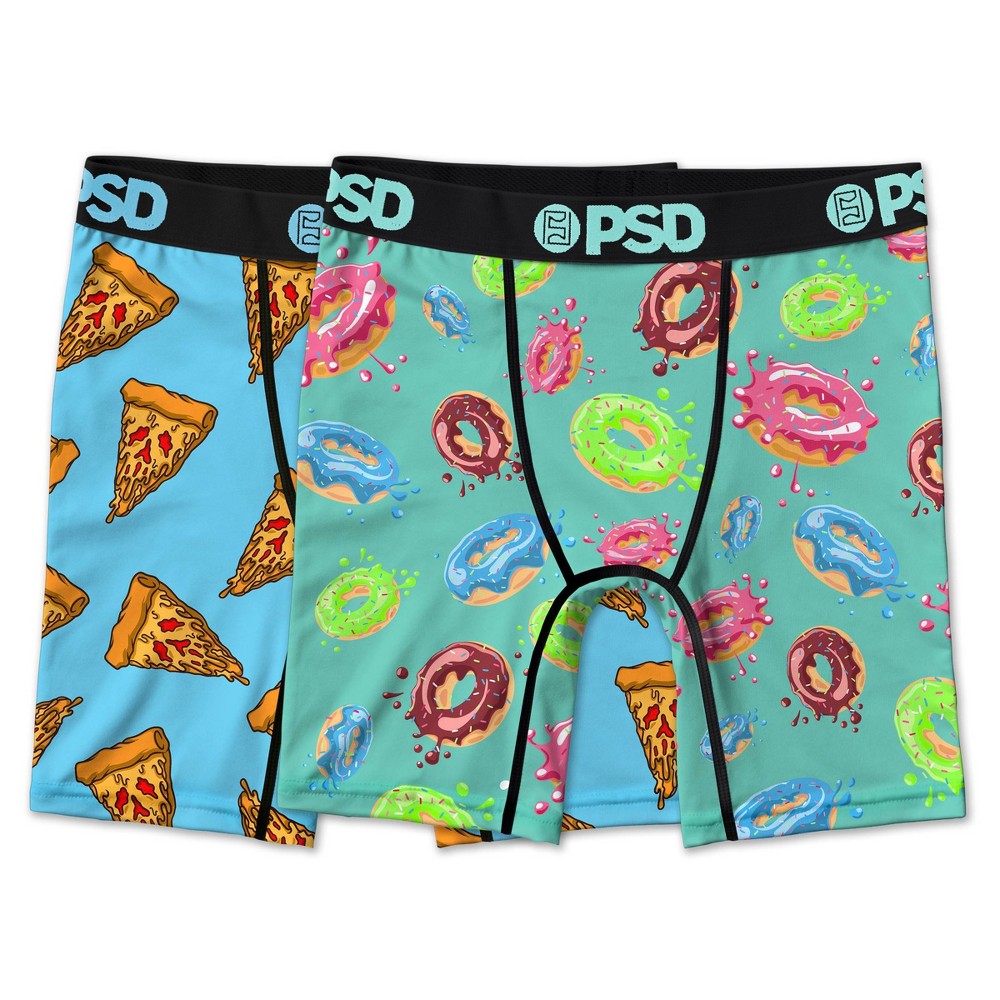 PSD Boys' 2pk Donuts & Pizza Boxer Briefs - S