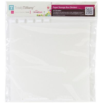 Scraprack Paper Storage Box Tabbed Dividers 10/pkg-12.5"x12.5" : Target