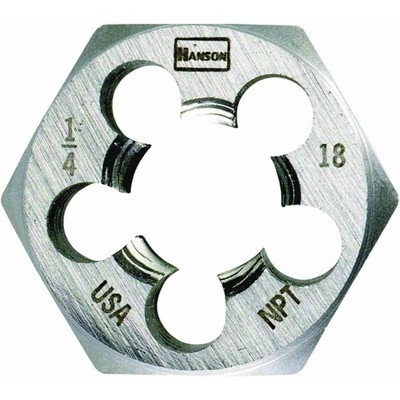 Irwin Hanson High Carbon Steel Sae Hexagon Die 6-32 1 Pc : Target