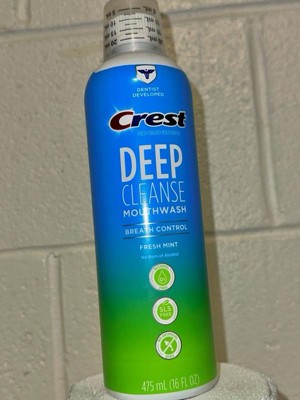 Crest Deep Cleanse Breath Control Mouthwash - Fresh Mint - 475ml : Target