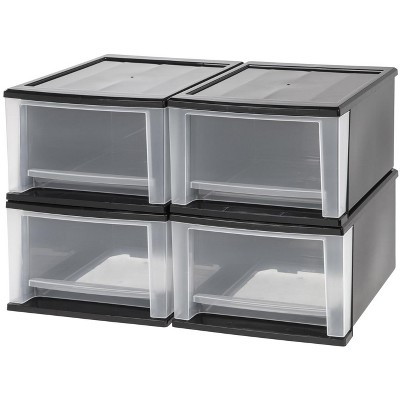 Iris Usa Plastic Stacking Drawer, 4-pack : Target
