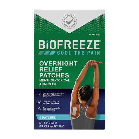Biofreeze Overnight Joint And Muscle Pain Relief Patches - 4ct : Target