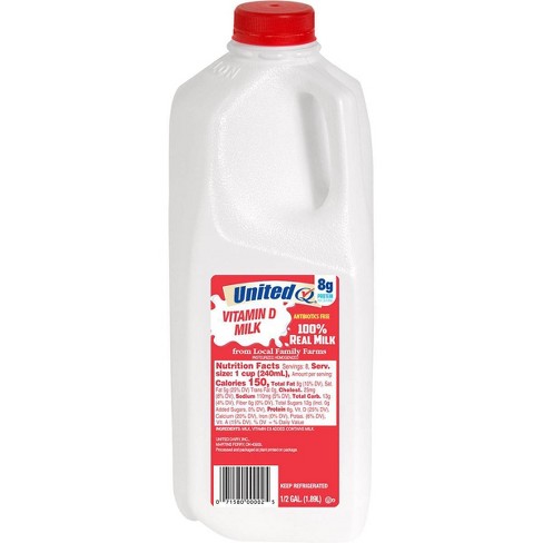 United Whole Milk - 0.5gal : Target
