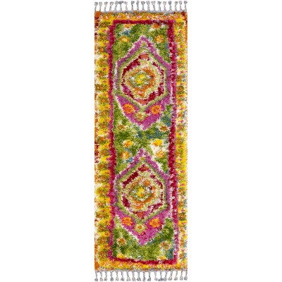 Nuloom Shania Medallion Shaggy Runner Rug - 2' 8" X 8', Multi : Target