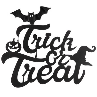 The Lakeside Collection 48in Trick Or Treat Sign - Cute Halloween Sign ...